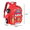 Kids Car Lightning McQueen School Bookbag, Waterproof Cartoon Toddler ...