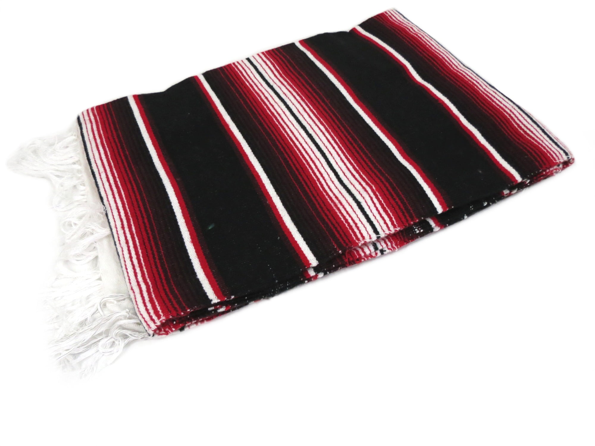 Mexican Sarape Saltillo Blanket XL - 80" x 60" (Red Solid) - Walmart.com
