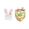 23 Inch Porch Goose Outfits Easter Pet Set, Fluffy Bunny Hat Easter Egg ...