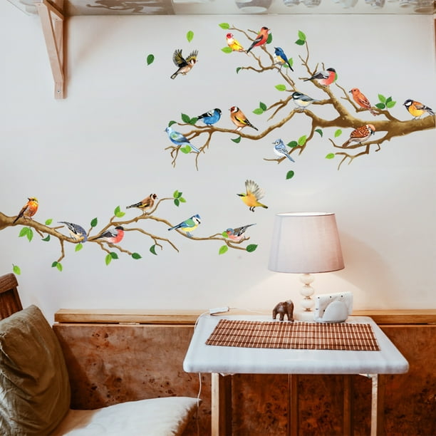 Decal Murals Art Bird Wall Sticker Hummingbirds Decor Decoration Living ...