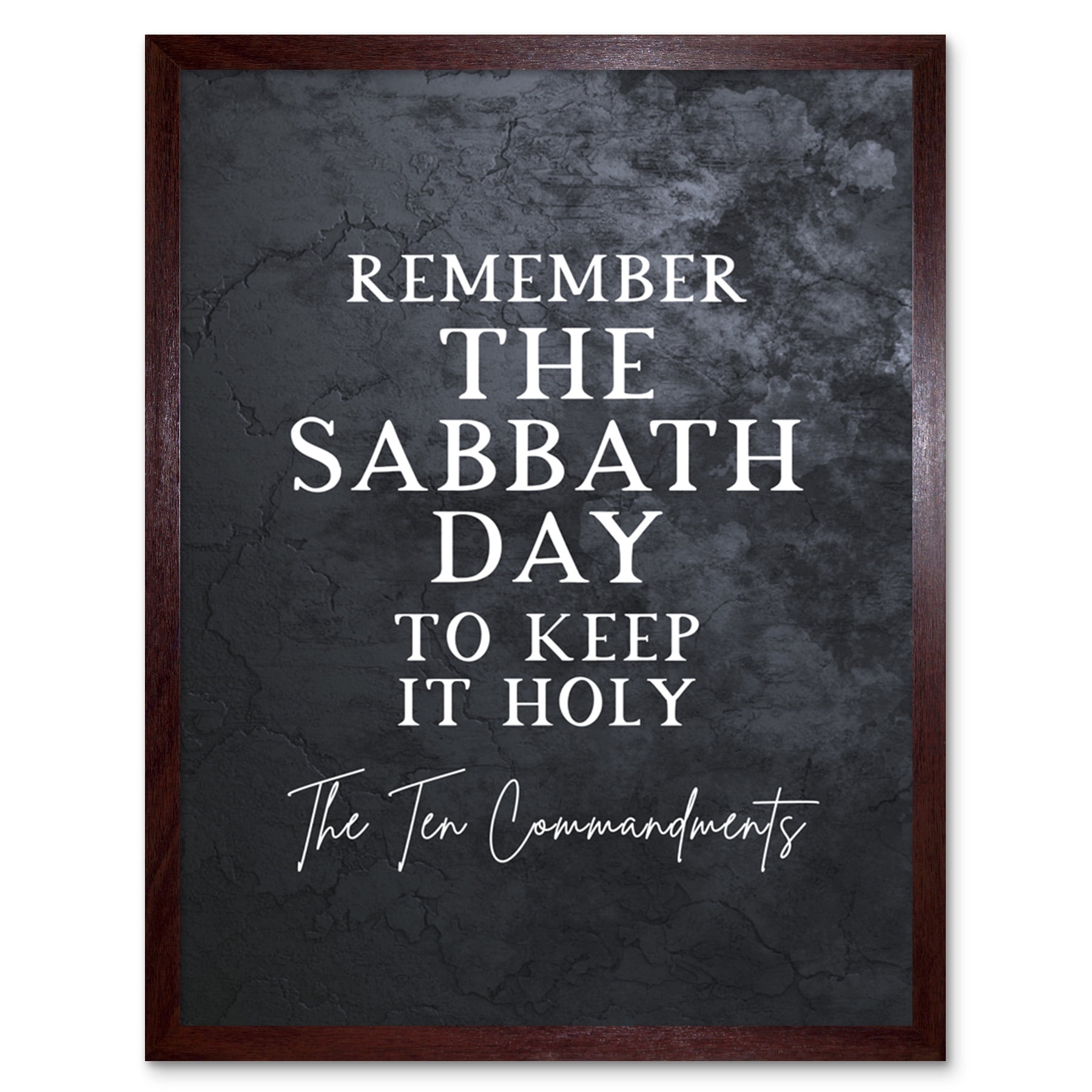 Ten Commandments Remember The Sabbath Christian Bible Verse Quote ...