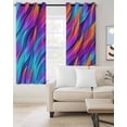 Abstract Flame Blackout Curtains for Bedroom/Living Room, Thermal ...