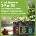 Cronk Nutrients 3-Part Kit - Complete Vegetative & Bloom Plant Food for ...