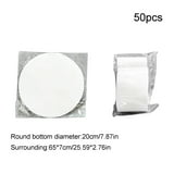 50 Sets Cake Baking Paper Liners - Non-Stick Silicone Coated Round ...