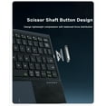 Jomaa Tri-Folding Keyboard with Touchpad Rechargeable Foldable Wireless ...