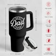 Best Dad Ever Tumbler with Handle - 40oz Stainless Steel Insulated - Dad Gifts for Daughter ...