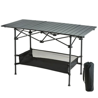 1pc Camping Table That Fold up Lightweight, Aluminum Folding Table Roll ...
