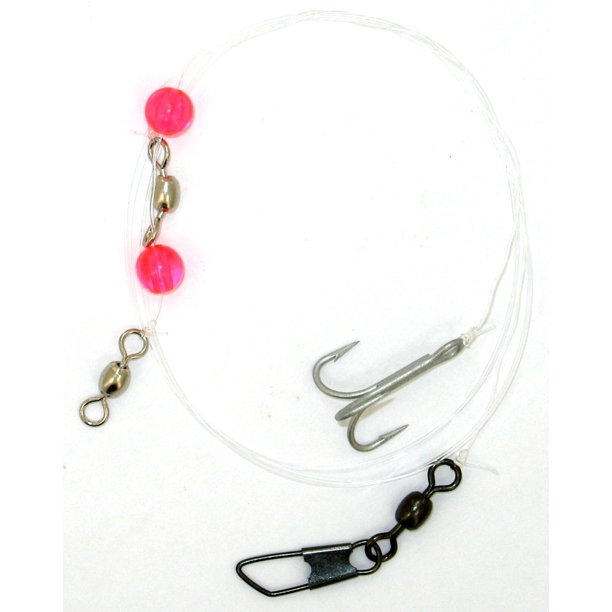 Pacific Catch 2Hk Rocked Rig with Red Yl Fthrs Fishing Equipment ...