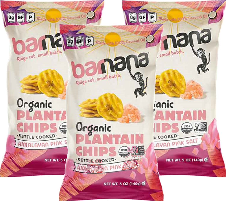 Barnana Organic Plantain Chips, Himalayan Pink Salt- Paleo, Vegan ...