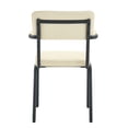 EGBHDSFT Modern Dining Chairs Set of 2 - Off-White Leather - Walmart.com