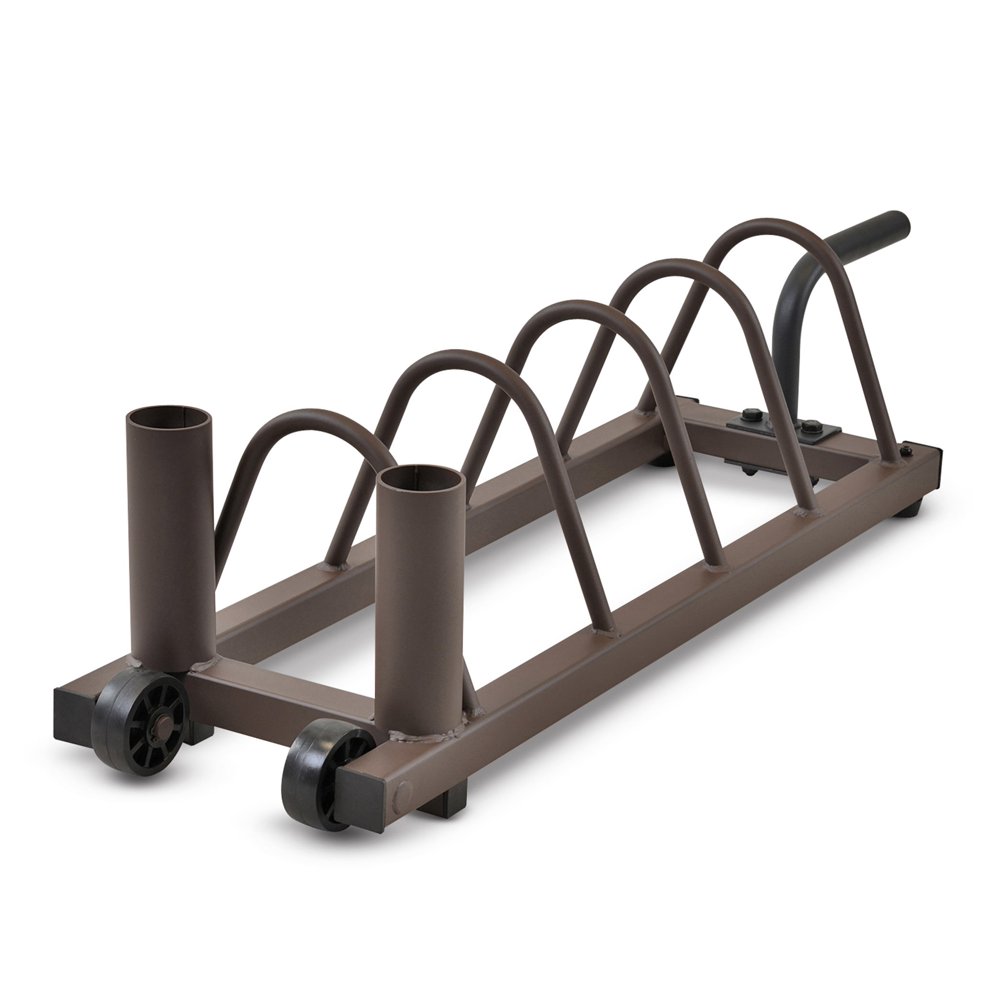 Steelbody Horizontal Plate and Olympic Bar Rack Organizer with Steel ...