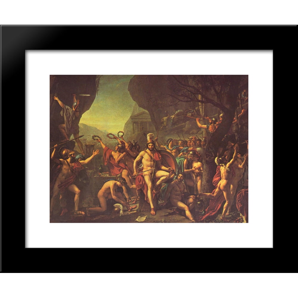 Leonidas at Thermopylae 20x24 Framed Art Print by Jacques-Louis David ...