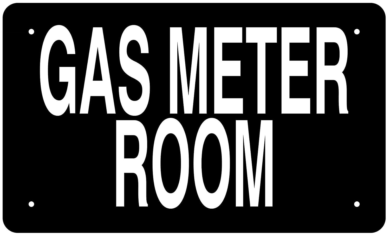 GAS METER ROOM SIGN (Black, 6x10 Aluminium rust free) - Walmart.com