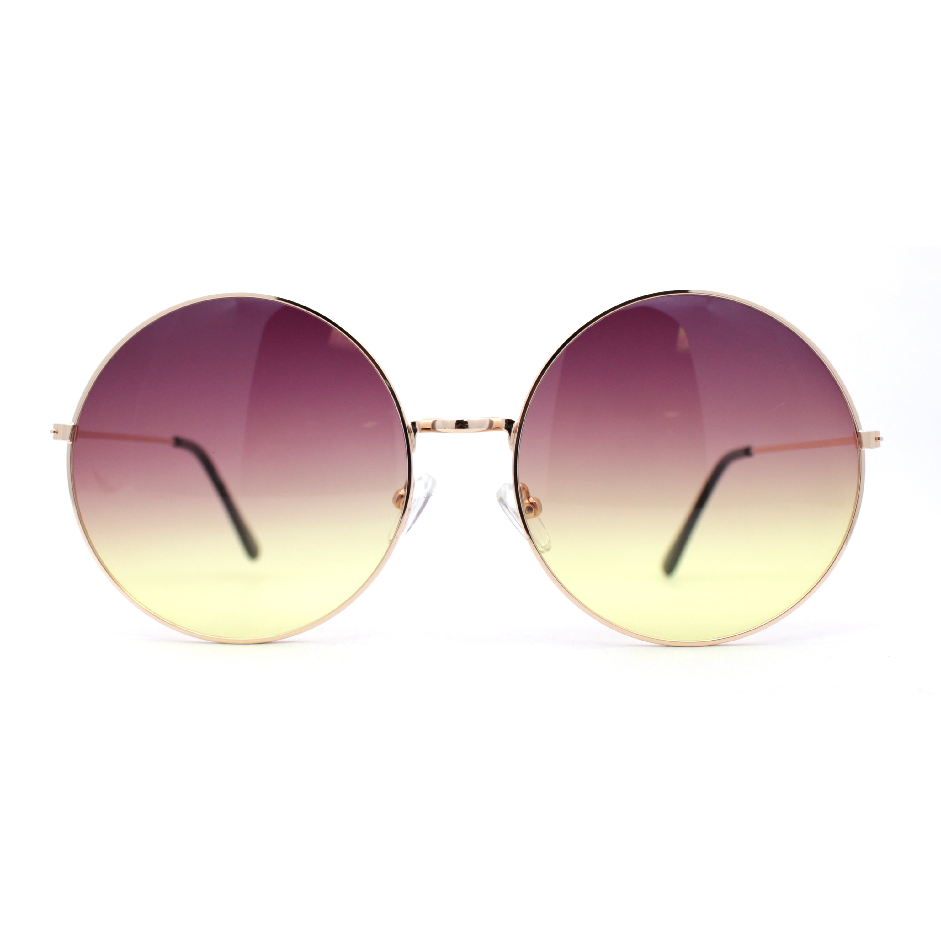 Classic Oversize Joplin Style Hippie Round Circle Lens Sunglasses Gold ...