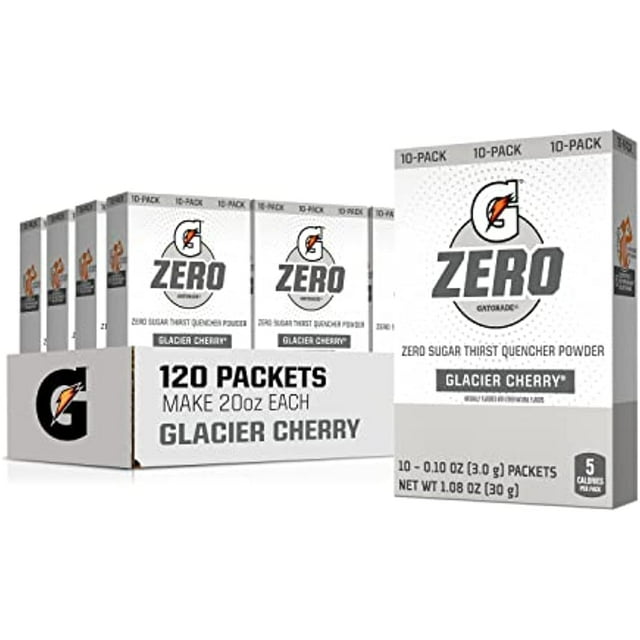 Gatorade G Zero Powder, Glacier Cherry,10 Oz (Pack Of 120) - Walmart.com