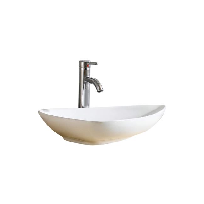Fine Fixtures MV2618TW Triangular Vitreous China Vessel Sink - Walmart.com