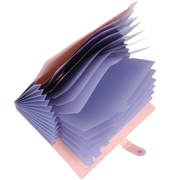 Multi-Layer File Bag, Folder Pockets, Simple And Appearance With 12 ...