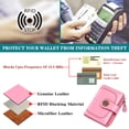 Sendefn Small Women Wallet Genuine Leather Bifold Purse RFID Blocking ...