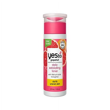 Yes To Grapefruit Exfoliating Acid Pads, 15% Fruit Acids, Brightening ...