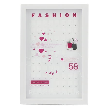 LAFGUR Nail Color Display Card,Nail Art Display Book 58 Colors Salon ...