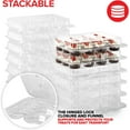 Mini Disposable Plastic Cupcake Containers (20 Pack) 12 - Count Tray ...