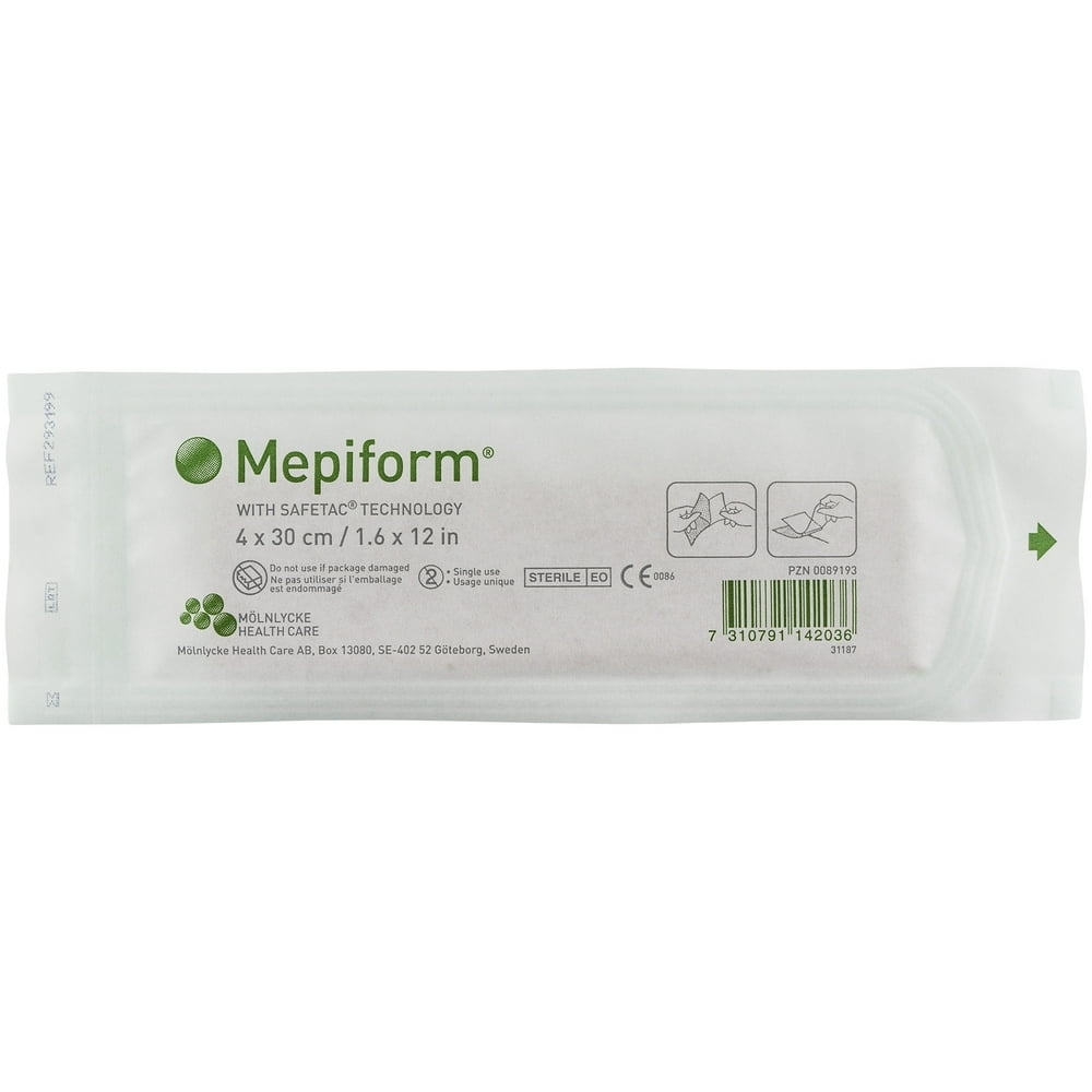 Mepiform 1.6" x 12" Silicone Gel Sheet for Scars - 1 Dressing - Walmart ...