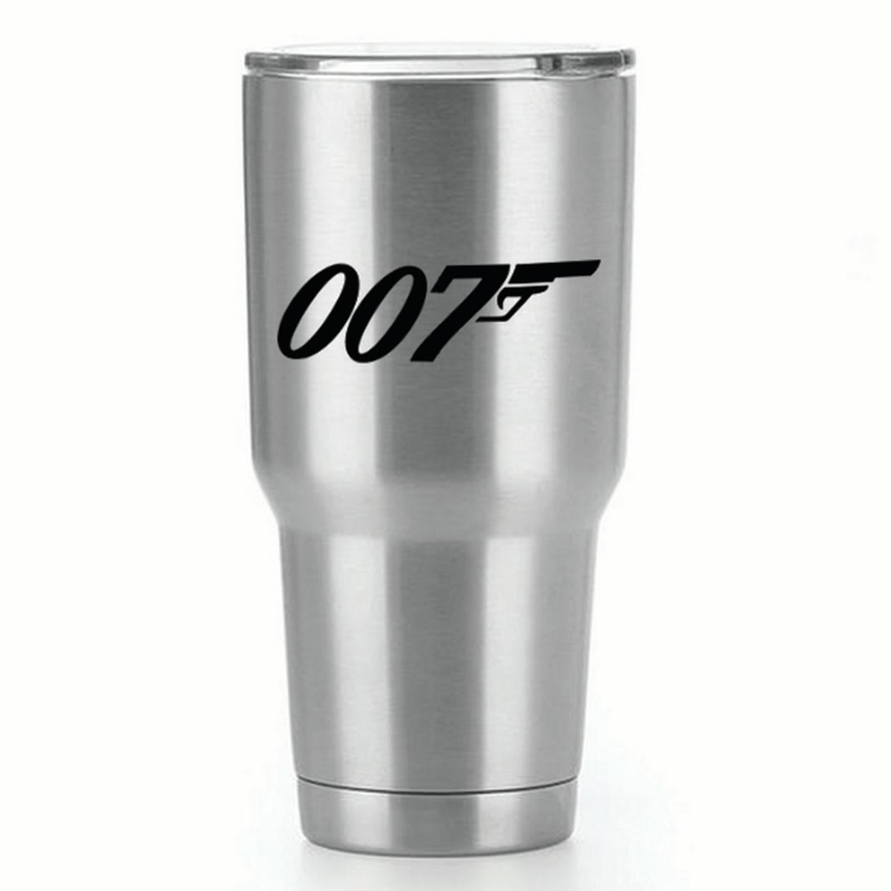 007 James Bond Yeti Cup Decal | 3-Inch Black Vinyl Decal - Walmart.com
