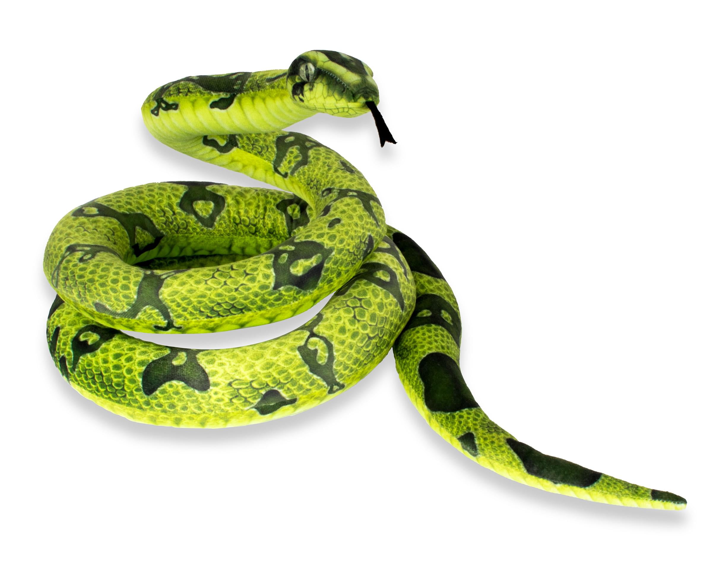 Real Planet Python Green 78.7 Inch Realistic Soft Plush - Walmart.com