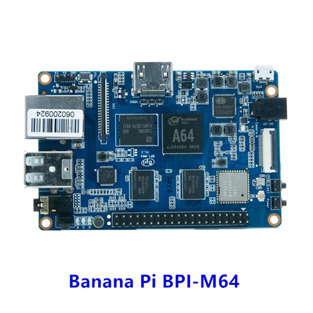 Buy Tycncty Banana Pi M64 64-Bit Quad-Core Allwinner A64 Mini Single Board Computer BPI-M64 ...