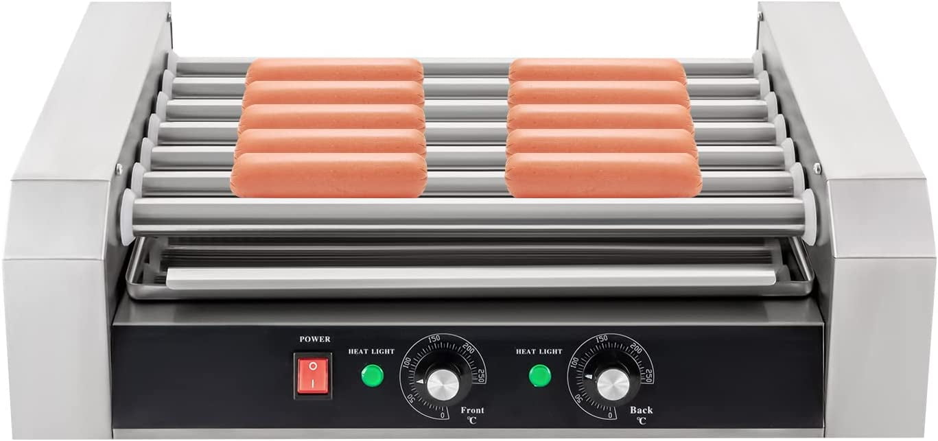 Miumaeov Commercial Hot Dog Roller Machine,Stainless Steel Temp Control ...