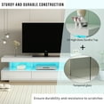 Harper & Bright Designs TV Stand for TVs up to 70" with LED Lights ...