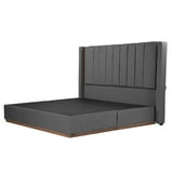 Cabecera King Size Linz + Base Cama Gris Oscuro | Walmart en línea