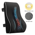 INSMART Ergonomic Lumbar Support Pillow with Adjustable Memory Foam ...