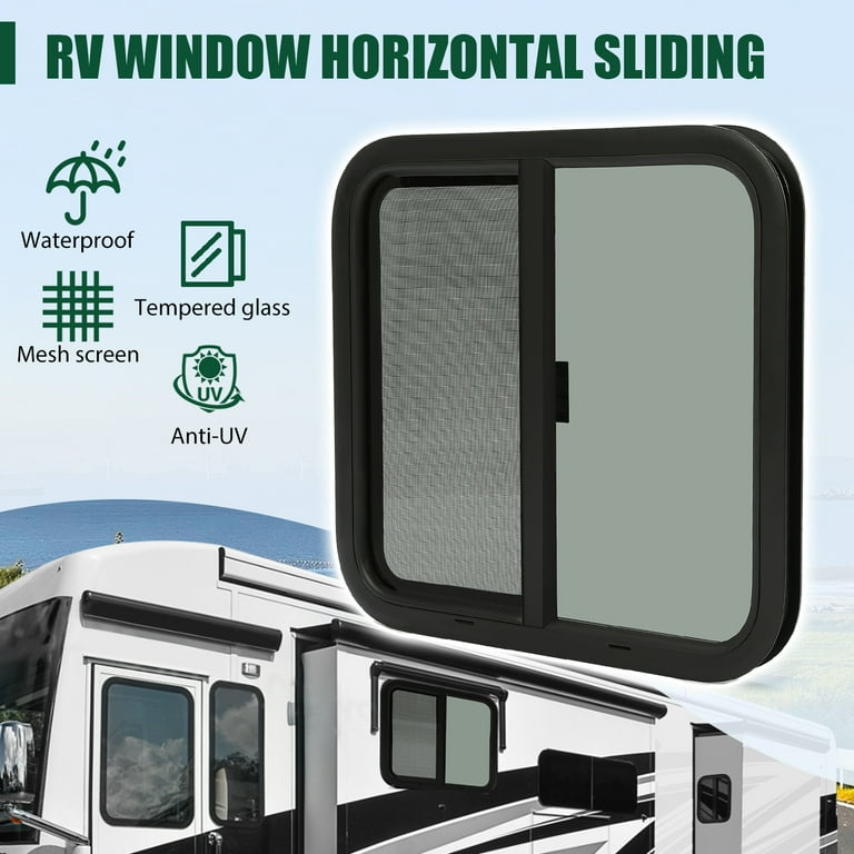 Rv Windows For Camper Procamp 36" Width X 15" Height RV Window, Tiny ...