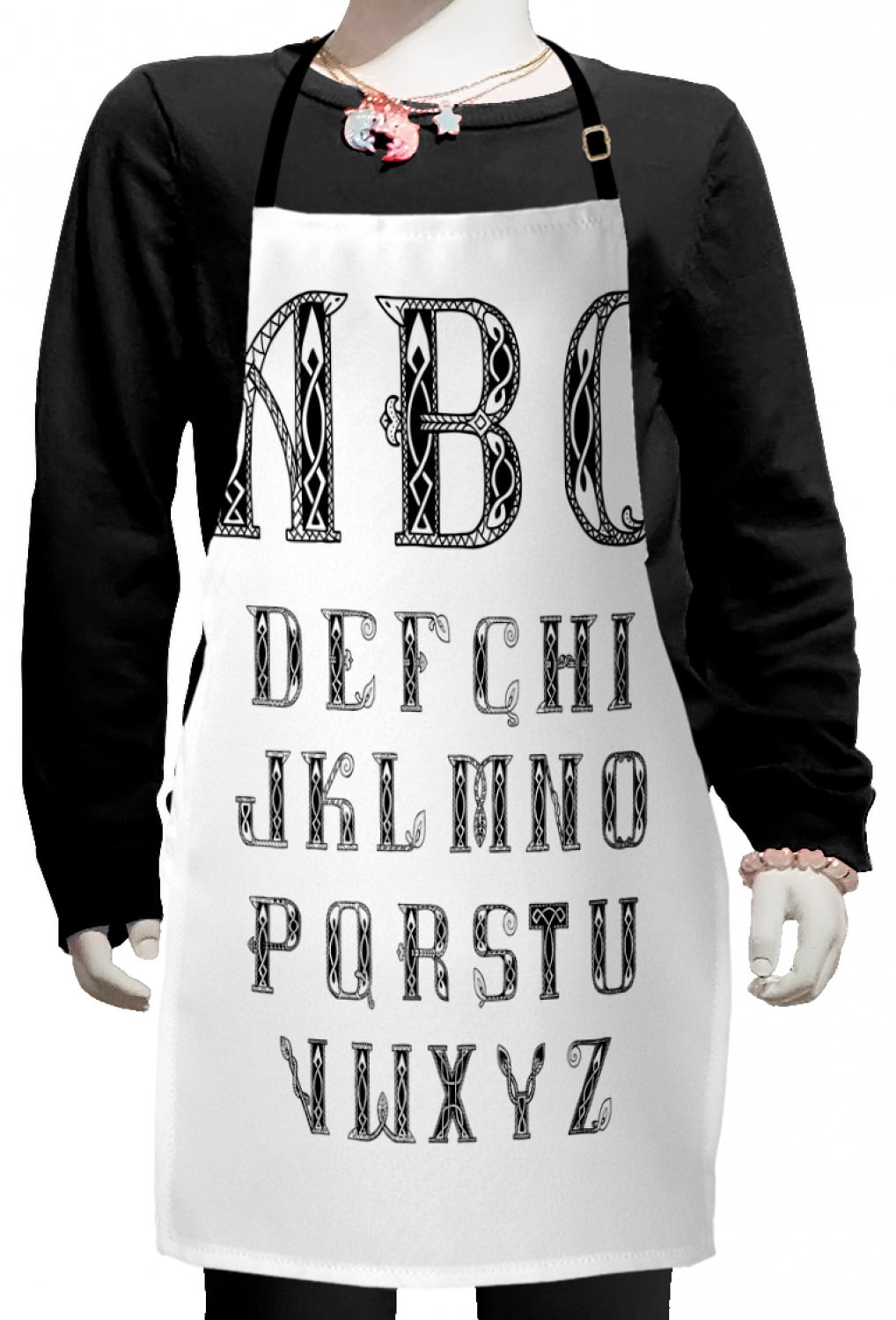 Alphabet Kids Apron, Celtic Font of Ornamental Letters A to Z ...