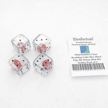 Orange Vortex Dice with Black Pips 16mm (5/8in) D6 Set of 6 Wondertrail - Walmart.com