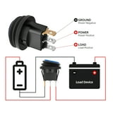 3-Pack JacobsParts Green LED Rocker Toggle Switches 12V 20A ON/Off ...