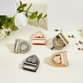 10Pcs 5 Colors Heart Tuck Lock Clasps Catch Zinc Alloy Purse Thumb Lock ...