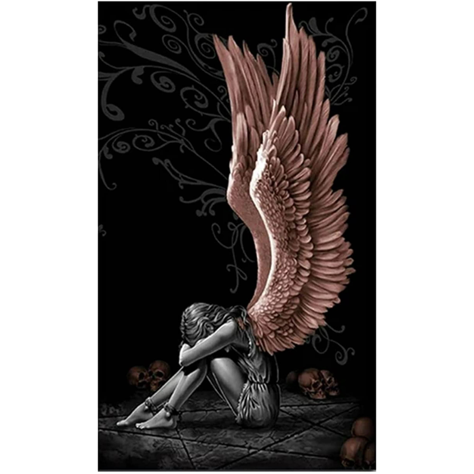 Grieving Angel Painting