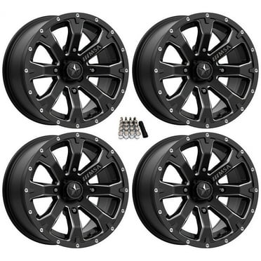 MSA M20 Kore UTV Wheels/Rims Black 16" Polaris RZR 1000 XP / Ranger XP ...