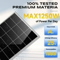 WERCHTAY 250W 500W 1000W Mono Solar Panel 18BB Power RV Camping Home ...
