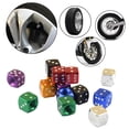 8Pcs Dices Tire Valves Caps for Car Motorcycle 7 Color Aluminum Wheel ...