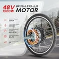 PEXMOR Electric Bike Conversion Kit, 48V 1000W/1500W 26" E-Bike Hub ...