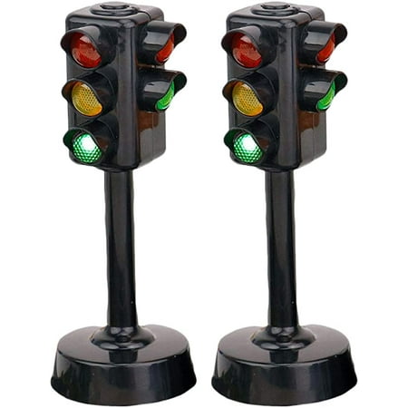 NETSENG Toy Traffic Lights, 2 Pcs Traffic Light Toy Traffic Signs Model ...