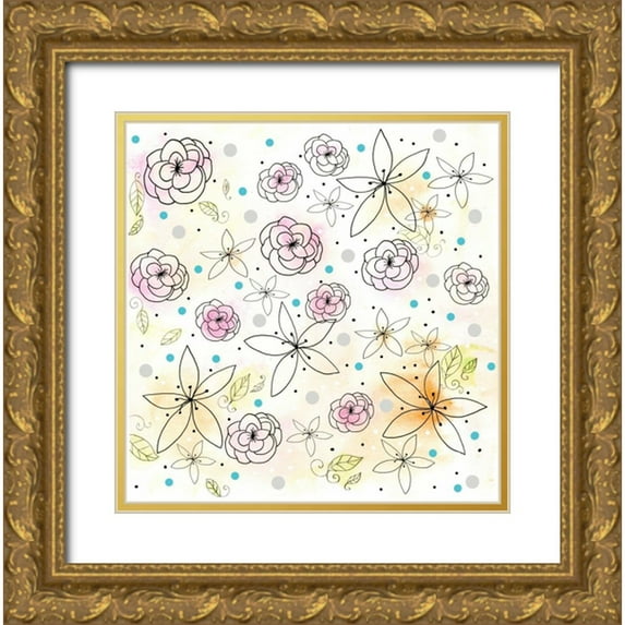 Ogren, Sarah 15x15 Gold Ornate Wood Framed with Double Matting Museum ...