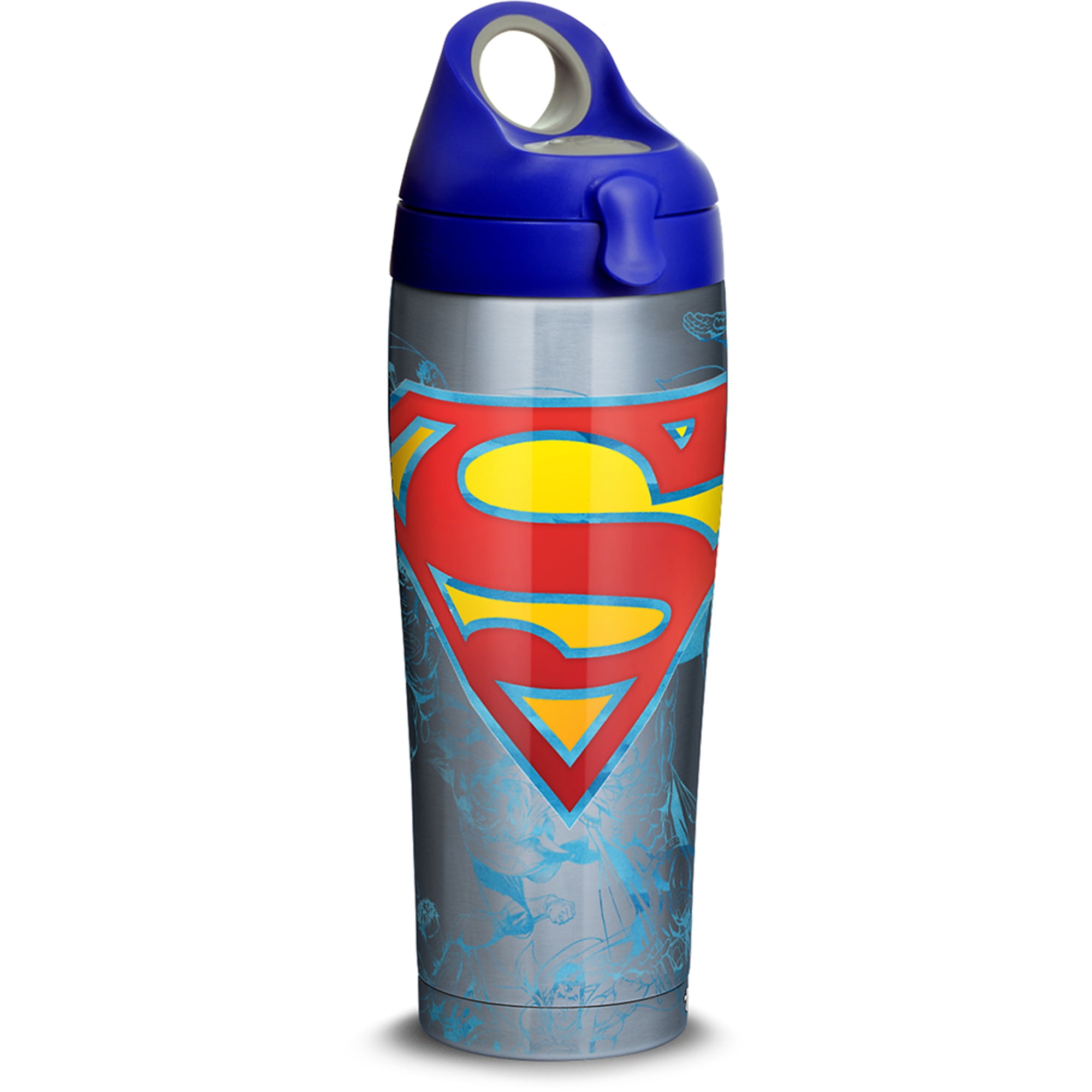 DC Comics Superman Lineage 24 oz Stainless Steel Water Bottle with lid ...