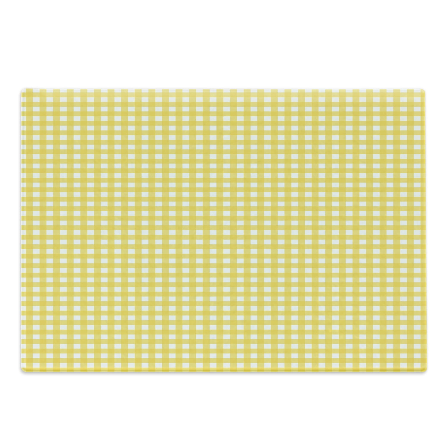 Checkered Cutting Board, Classic English Pattern in Yellow Picnic in ...
