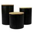 Wave Large Ceramic Canister, Black - Walmart.com