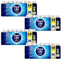 Pure Life 40 Pack Bottled Drinking Purified Water (16.9 fl. oz ...
