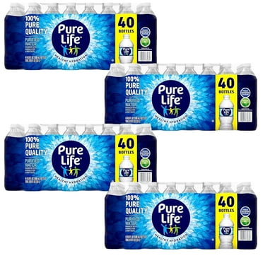 Pure Life 40 Pack Bottled Drinking Purified Water (16.9 fl. oz ...